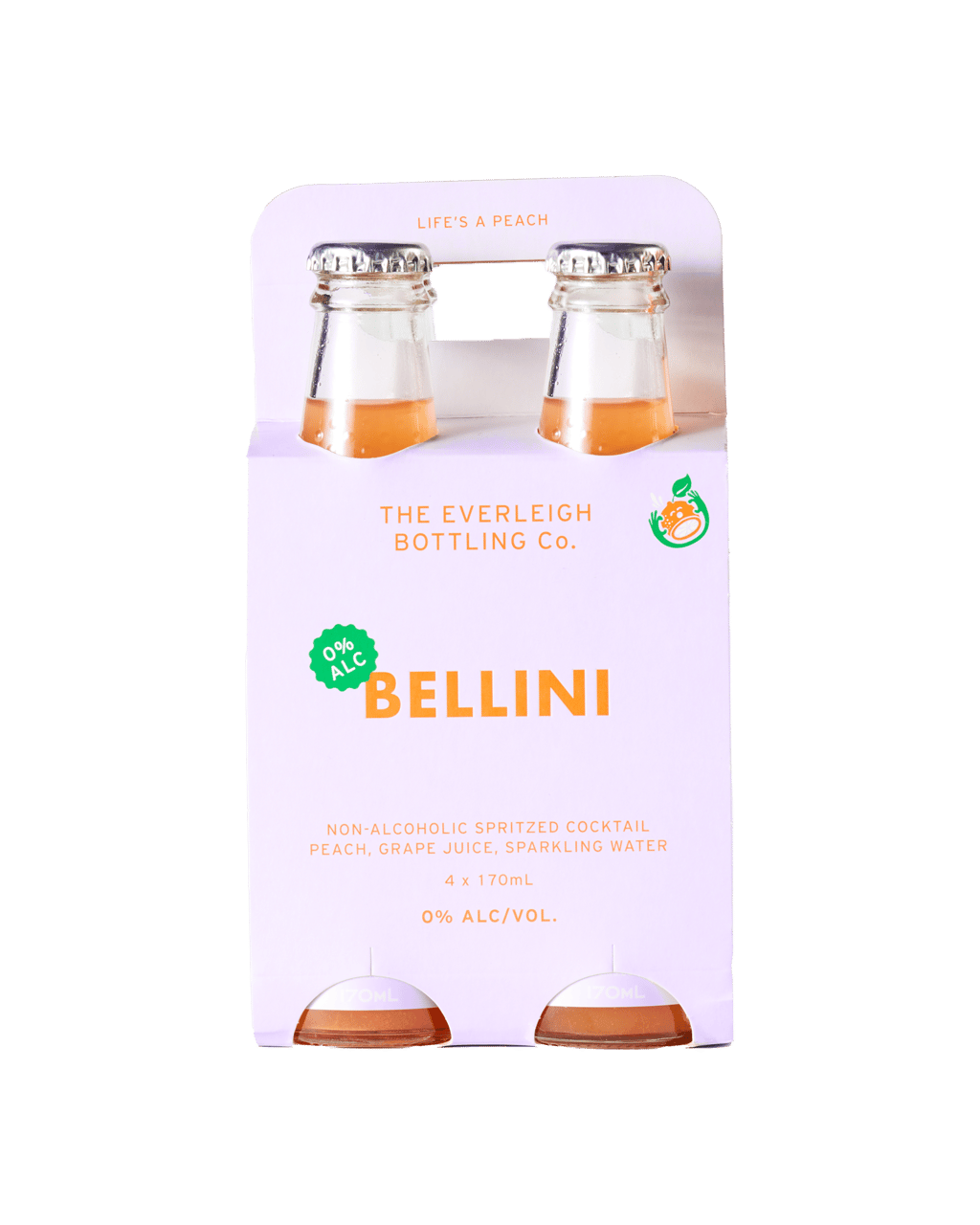 Buy The Everleigh Bottling Co. Bellini Non - Alcoholic Bottled Cocktail ...