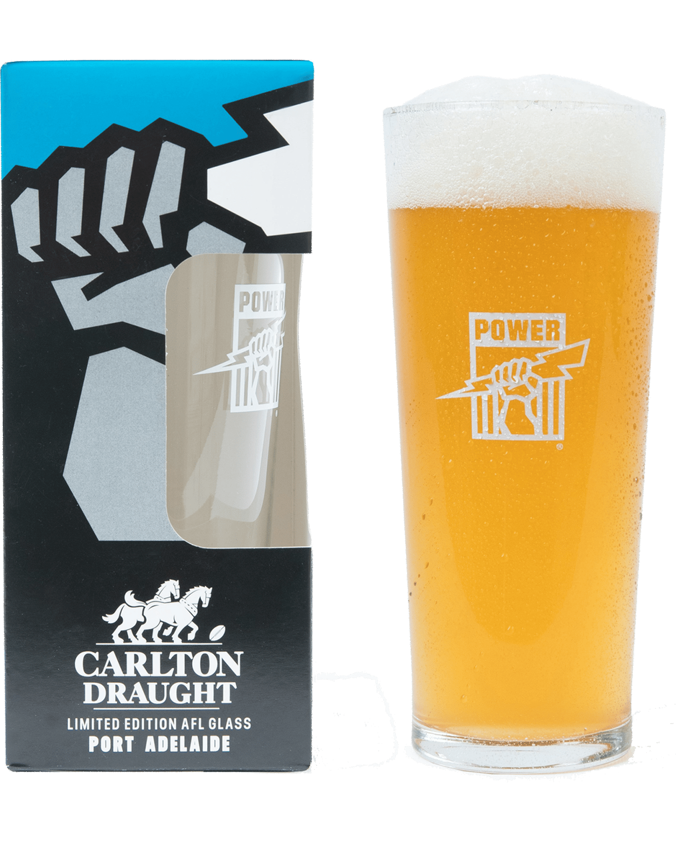 Buy Carlton Draught & Port Adelaide Afl Glassware Multi Pack Online ...