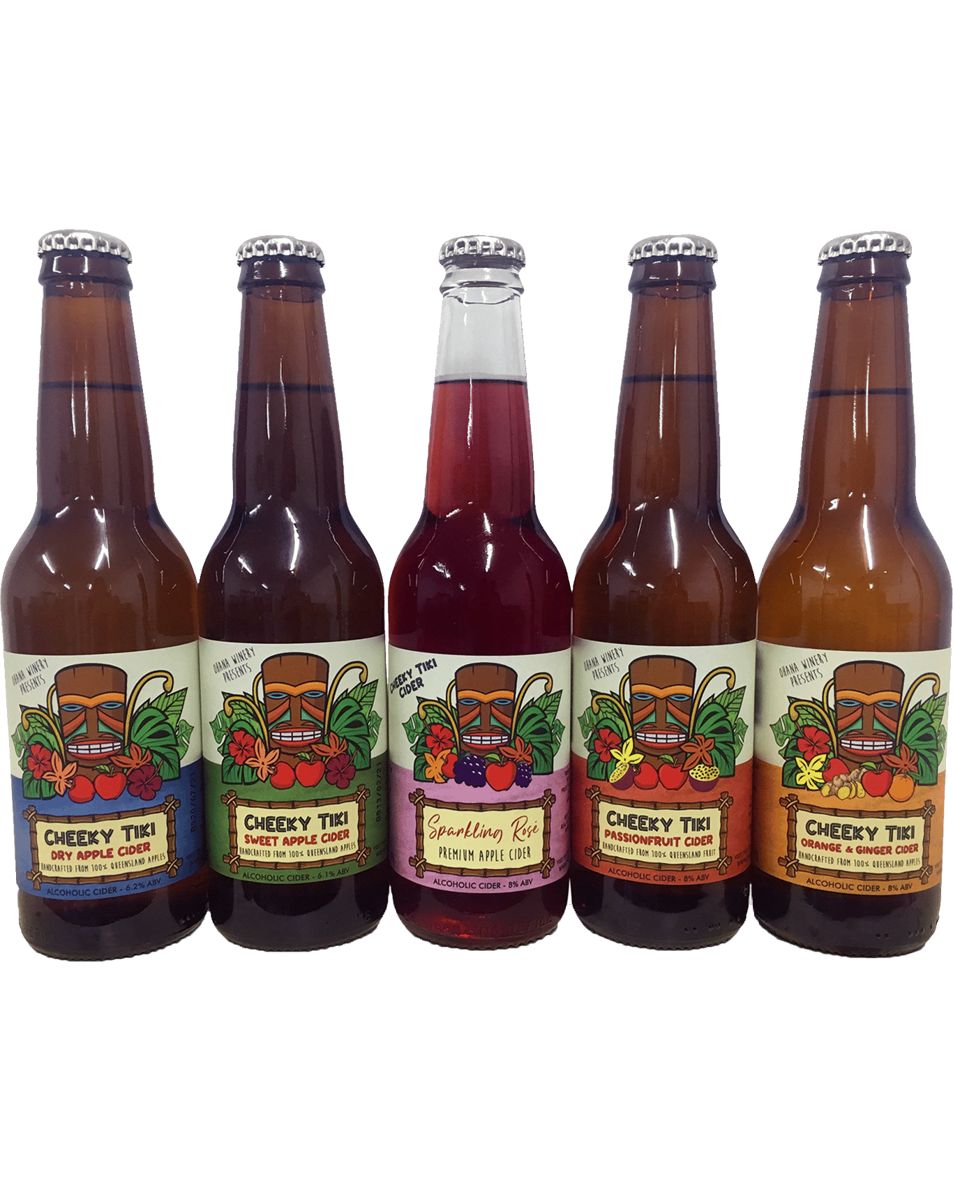 Buy Cheeky Tiki Cider Tropical Cider - Mixed 24 Pack Online @Lowest Price