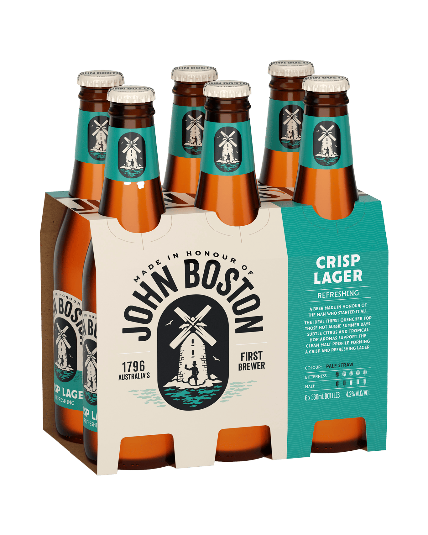 Buy John Boston Crisp Lager Bottle 330ml Online @Lowest Price