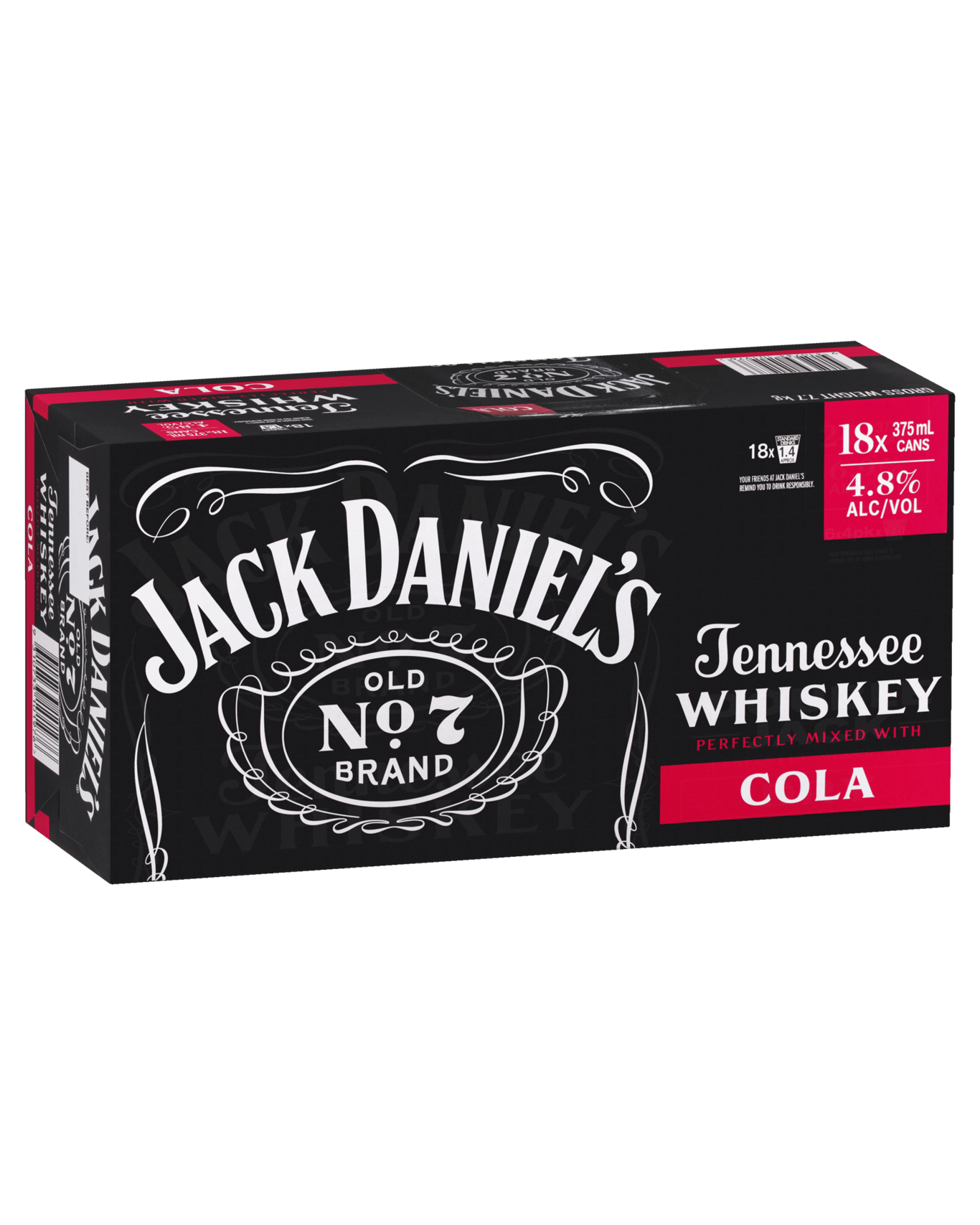 Buy Jack Daniel's Jack & Cola Cans 18 Pack 375ml Online @Lowest Price
