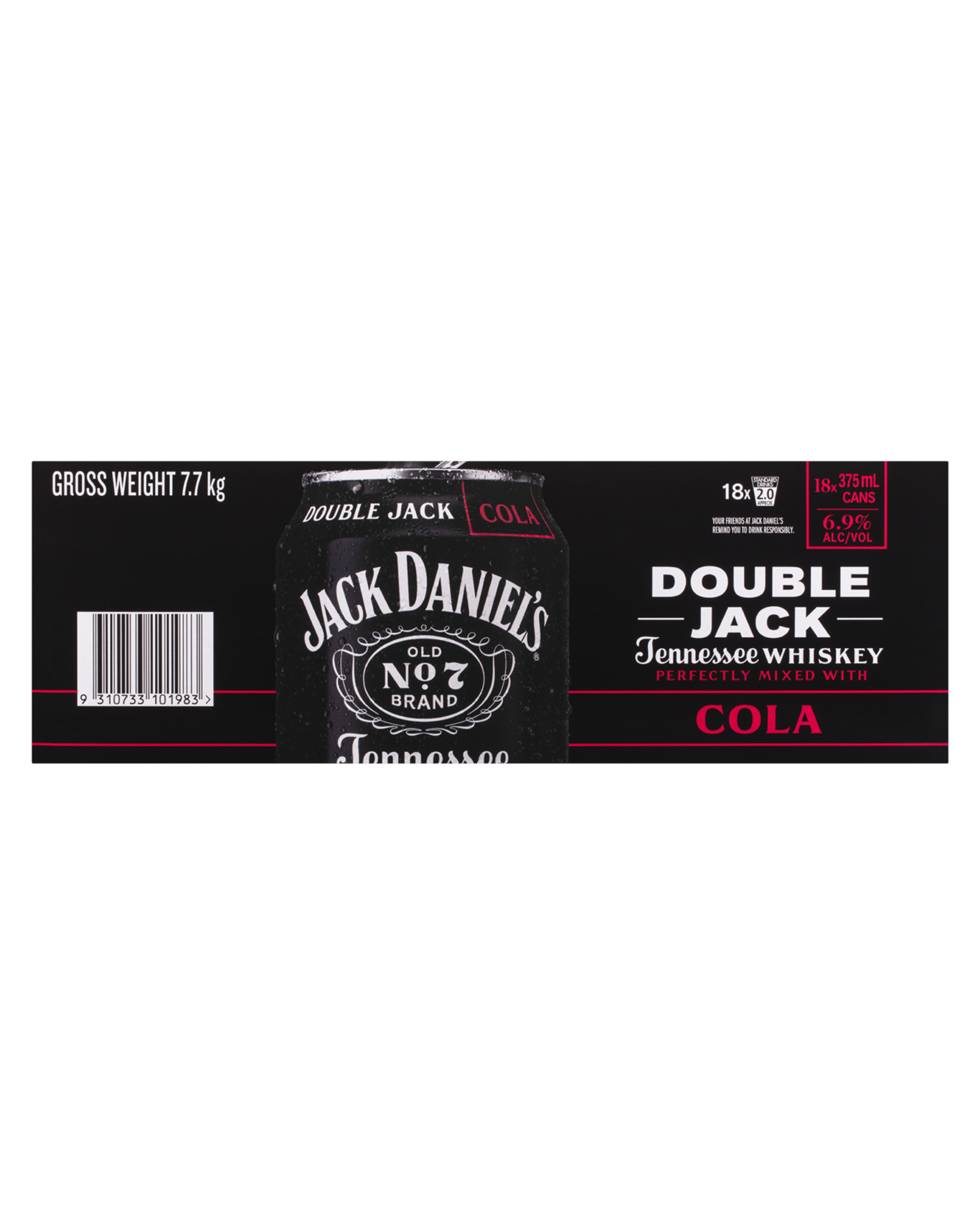 Buy Jack Daniel's Double Jack & Cola Cans 18 Pack 375ml Online @Lowest ...