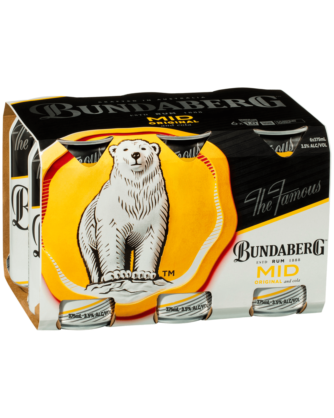 Buy Bundaberg Up Rum Midstrength & Cola Cans 375ml Online @Lowest Price