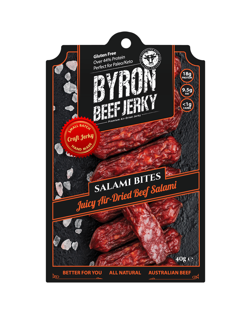 Buy Byron Beef Jerky Salami Bites 40g Online (Low Prices) from Dan Murphy's