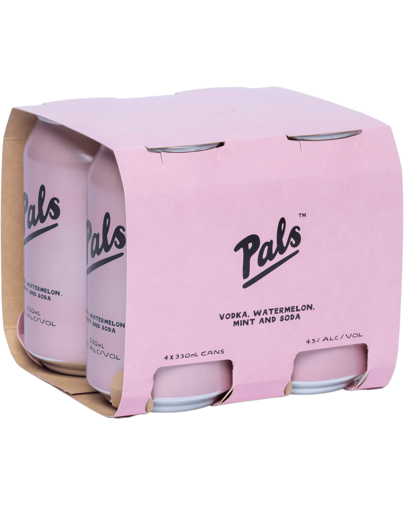 Buy Pals Vodka, Watermelon, Mint & Soda Cans 330ml Online @Lowest Price