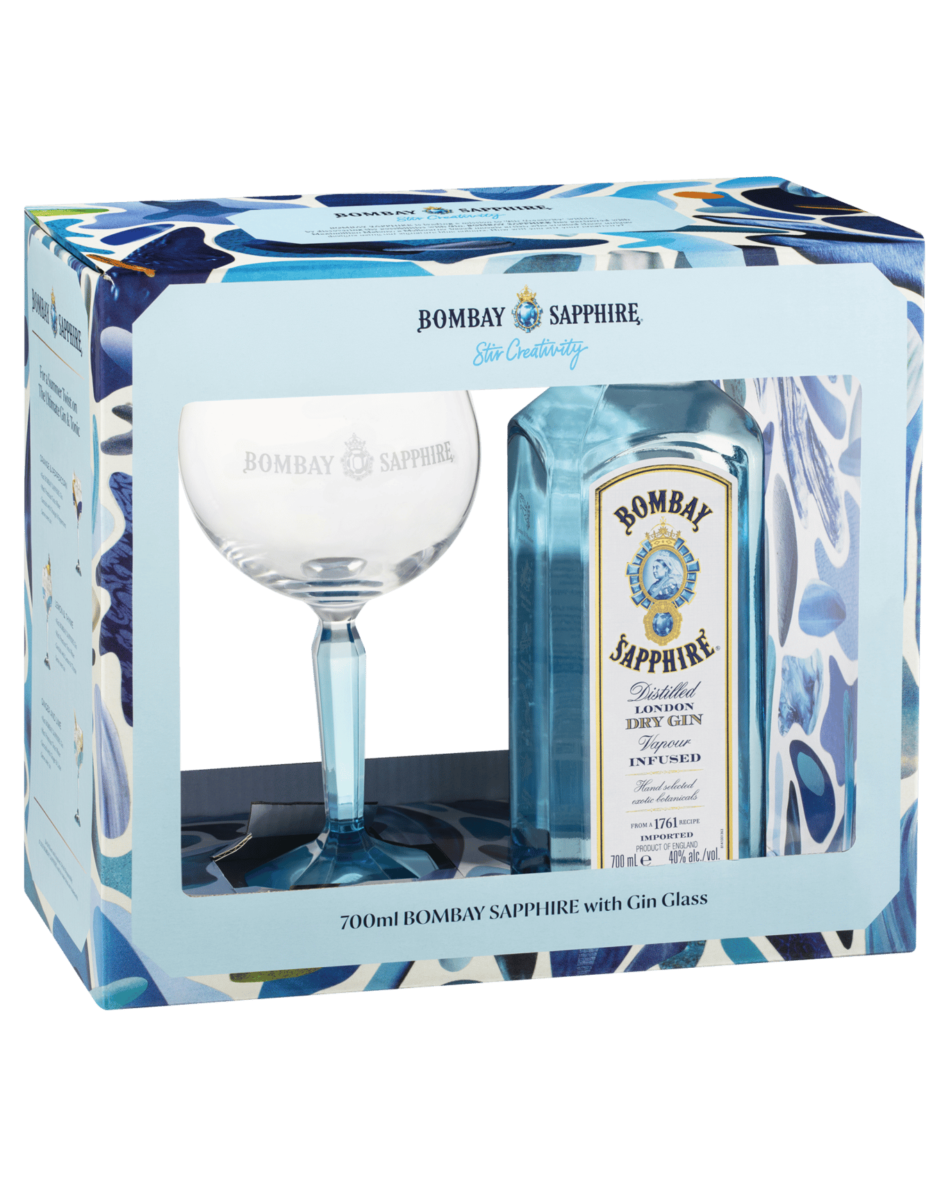 Buy Bombay Sapphire Gin Gift Pack 700ml Online @Lowest Price