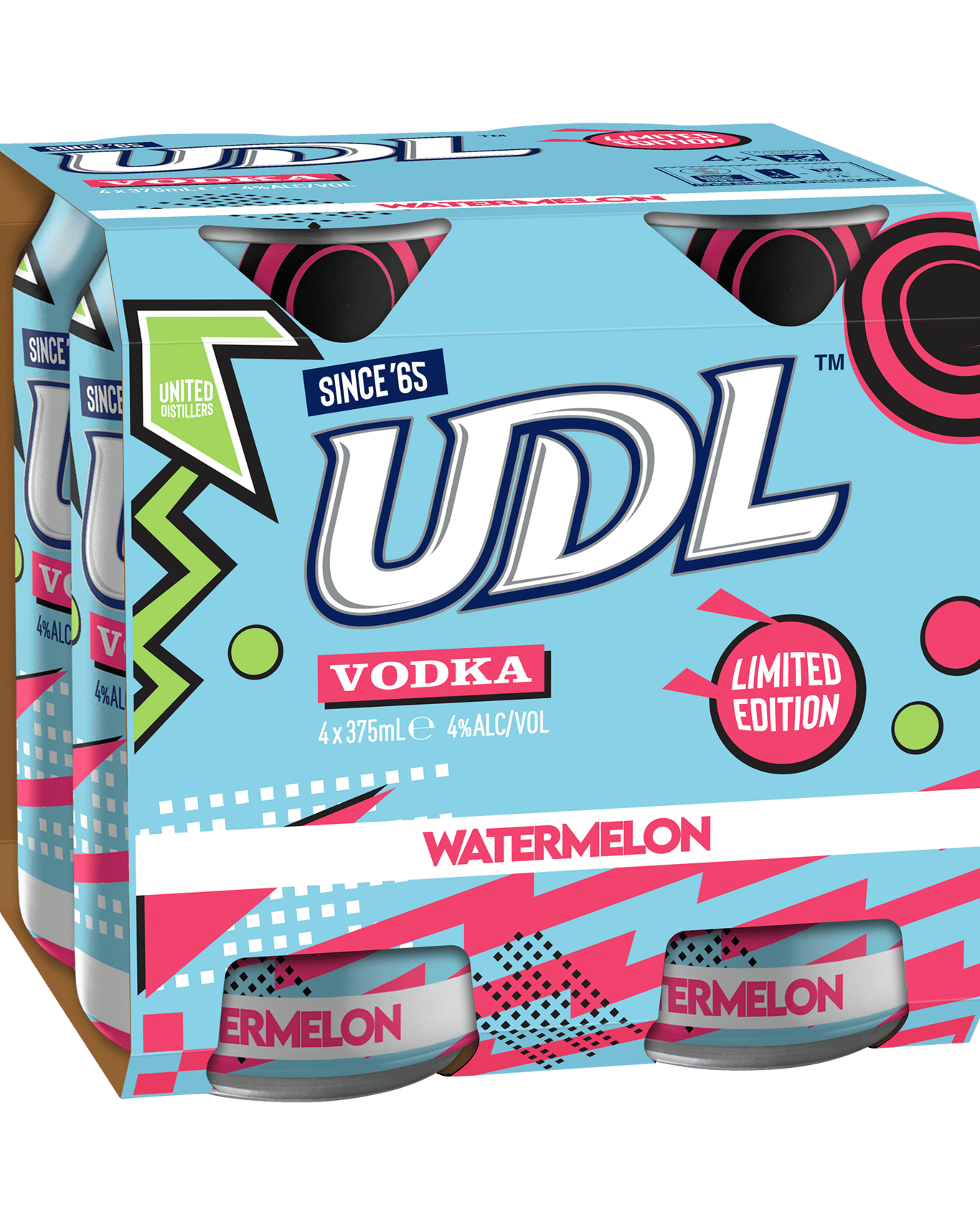 Buy Udl Vodka & Watermelon Cans 375ml Online @Lowest Price