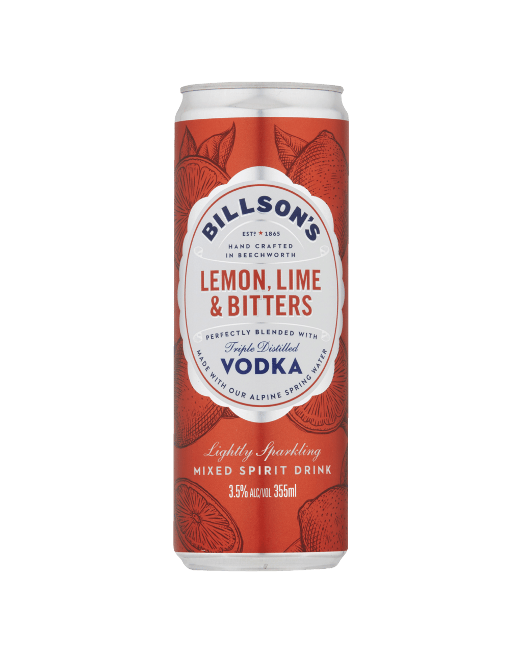 Buy Billson's Vodka With Lemon Lime Bitters Cans 355ml Online (Low ...