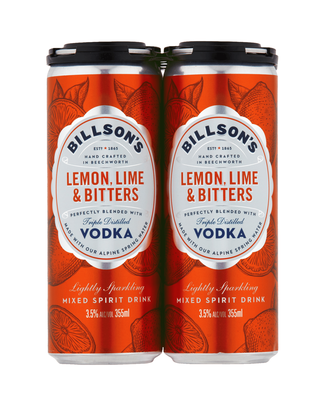 Buy Billson's Vodka With Lemon Lime Bitters Cans 355ml Online @Lowest Price