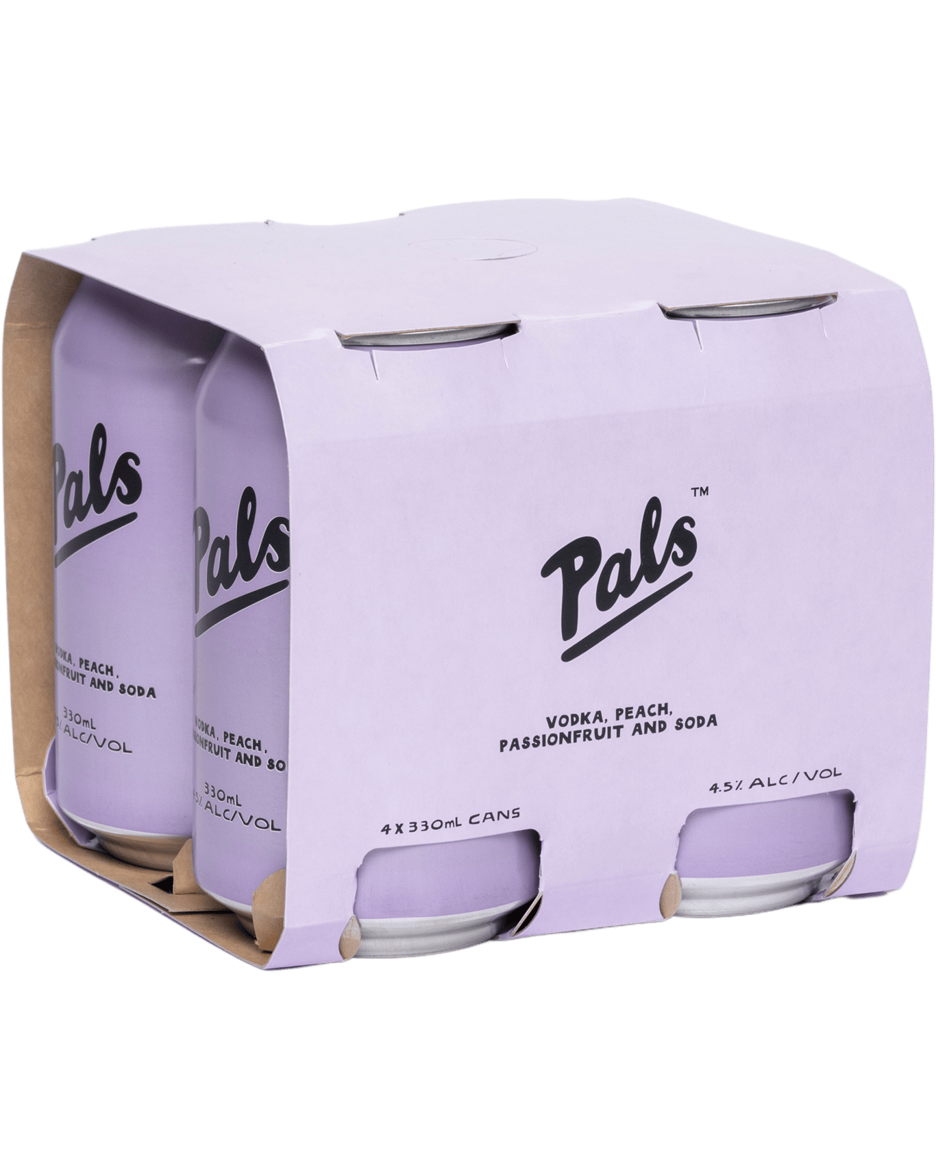 Buy Pals Vodka Peach Passionfruit & Soda Cans 330ml Online @Lowest Price