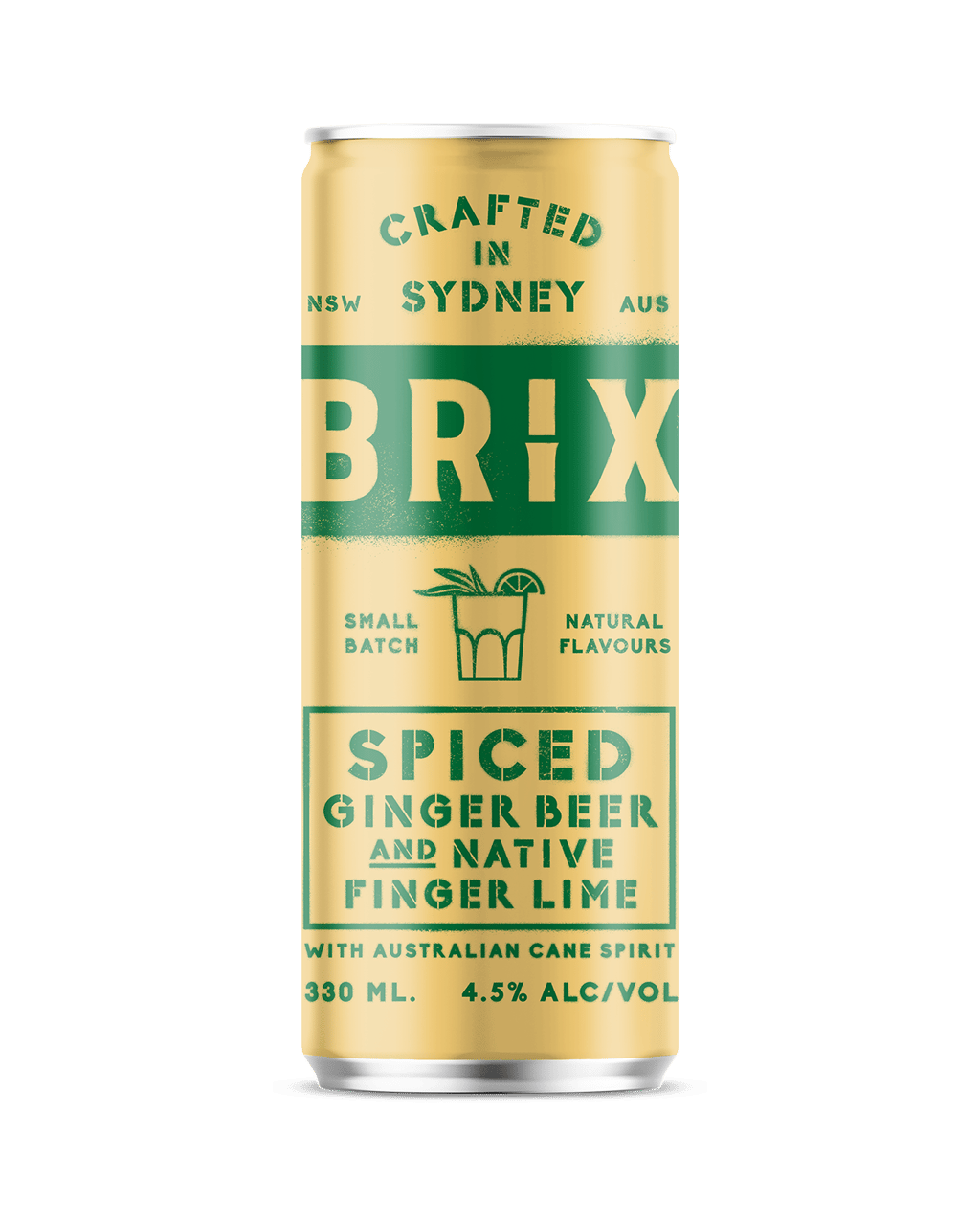 Buy Brix Spiced Ginger Beer & Native Finger Lime Cans 330ml Online ...