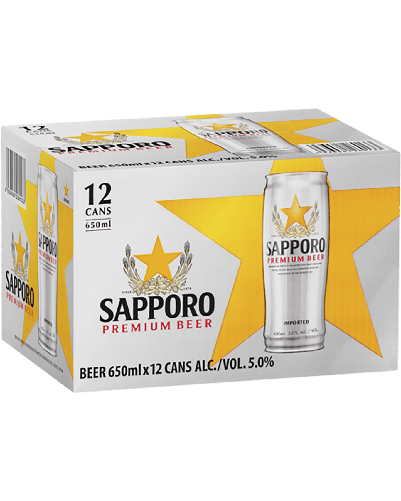 Buy Sapporo Premium Lager Cans 650ml Online @Lowest Price