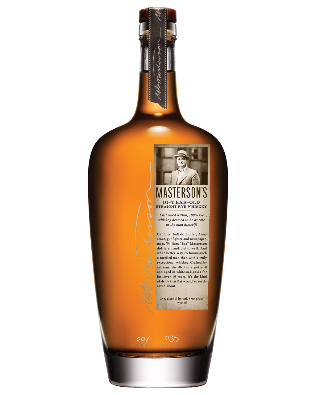 Buy Masterson's 10 Yo Straight Rye Whiskey 750ml Online @Lowest Price