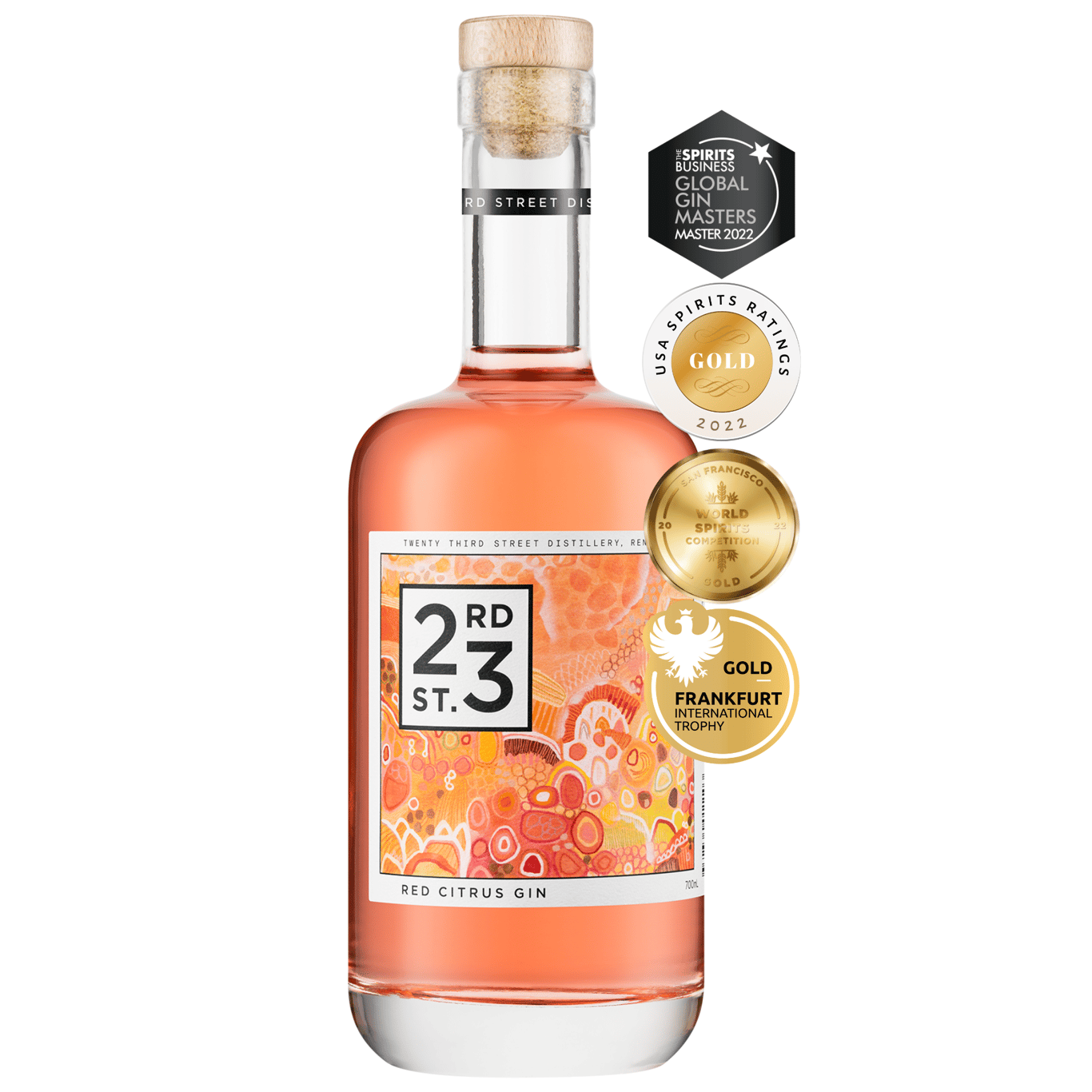 Buy 23rd Street Distillery Red Citrus Gin 700ml Online @Lowest Price