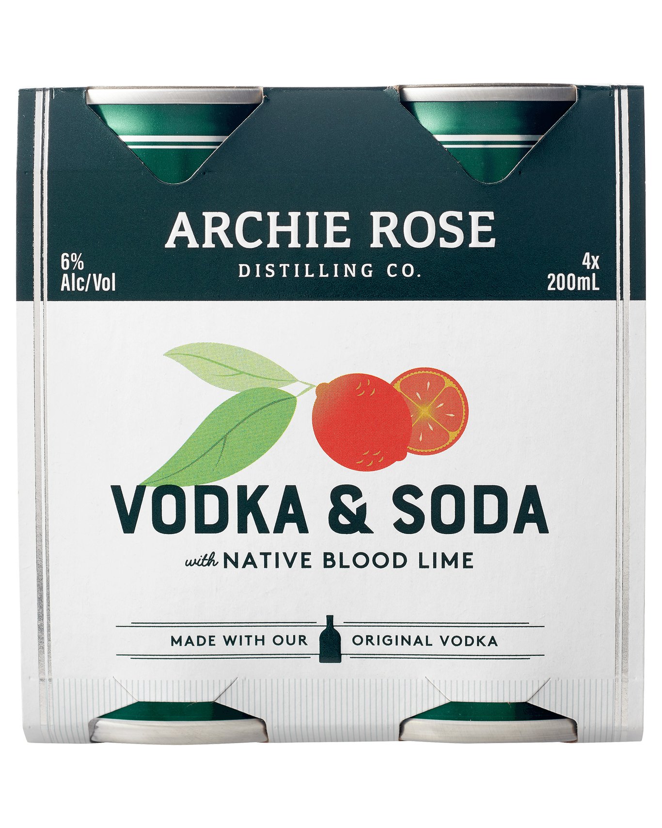 Buy Archie Rose Vodka & Soda With Native Blood Lime 200ml Online ...