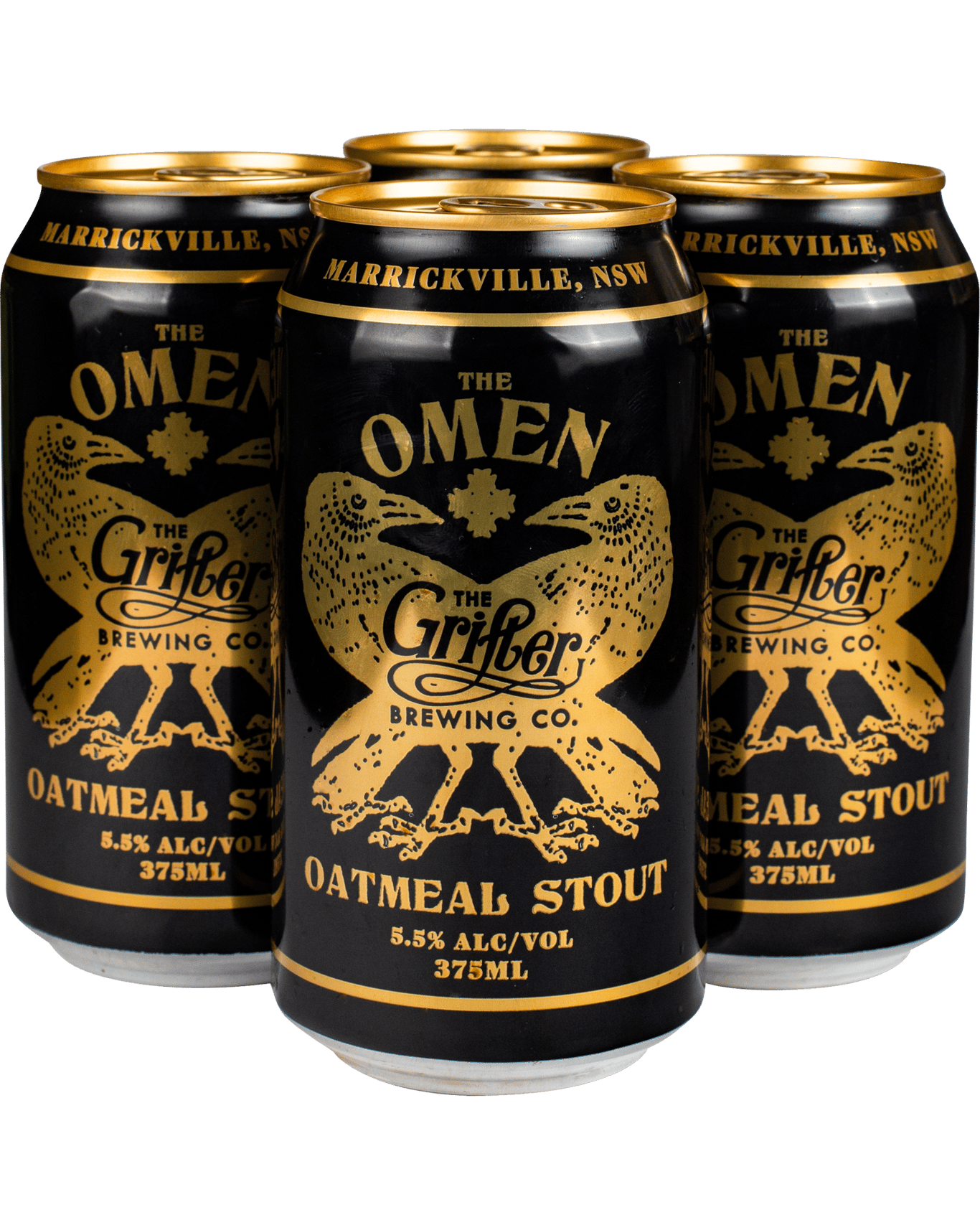 Buy The Grifter Brewing Co The Omen Oatmeal Stout Can 375ml Online ...