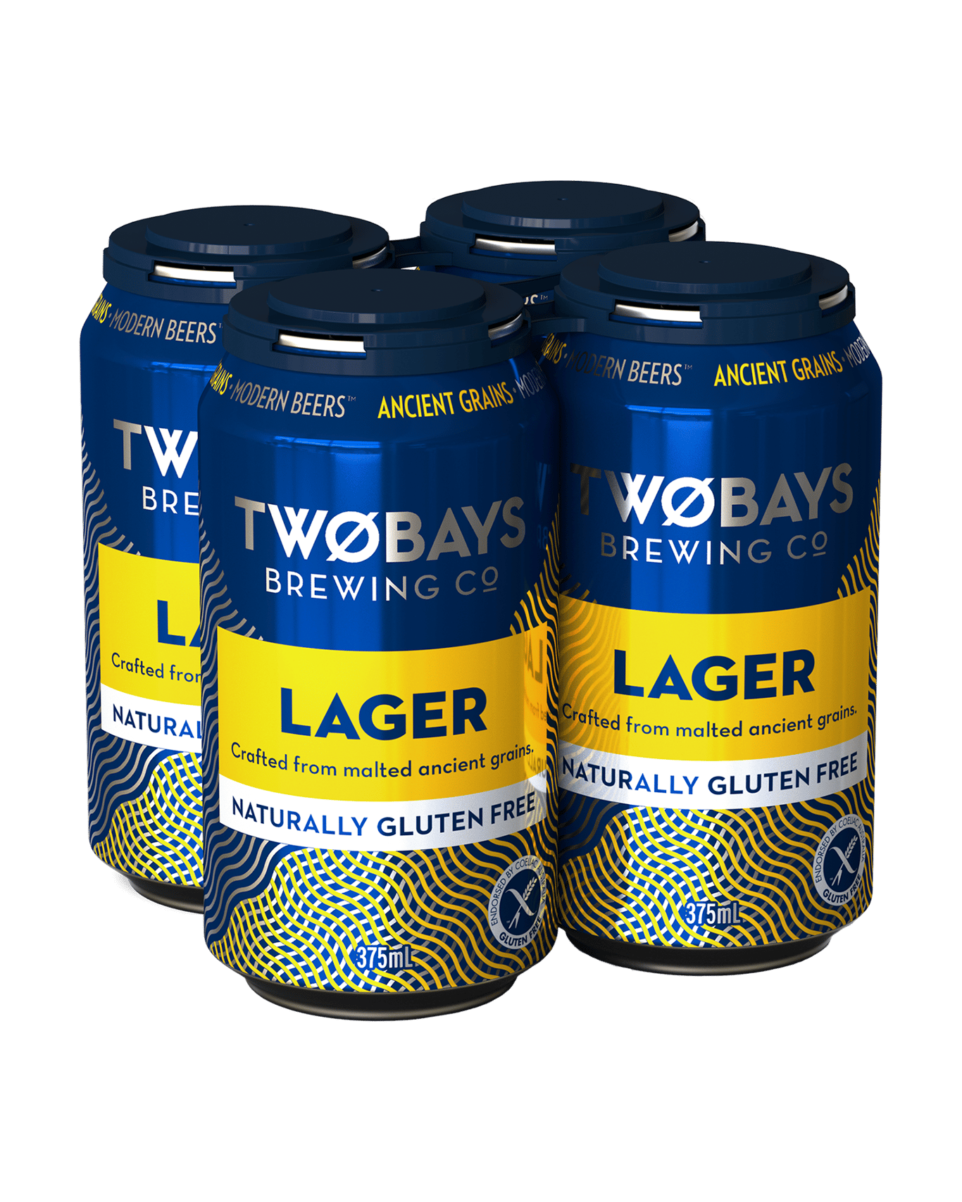 Buy Two Bays Brewing Co. Gluten Free Lager Cans 375ml Online @Lowest Price