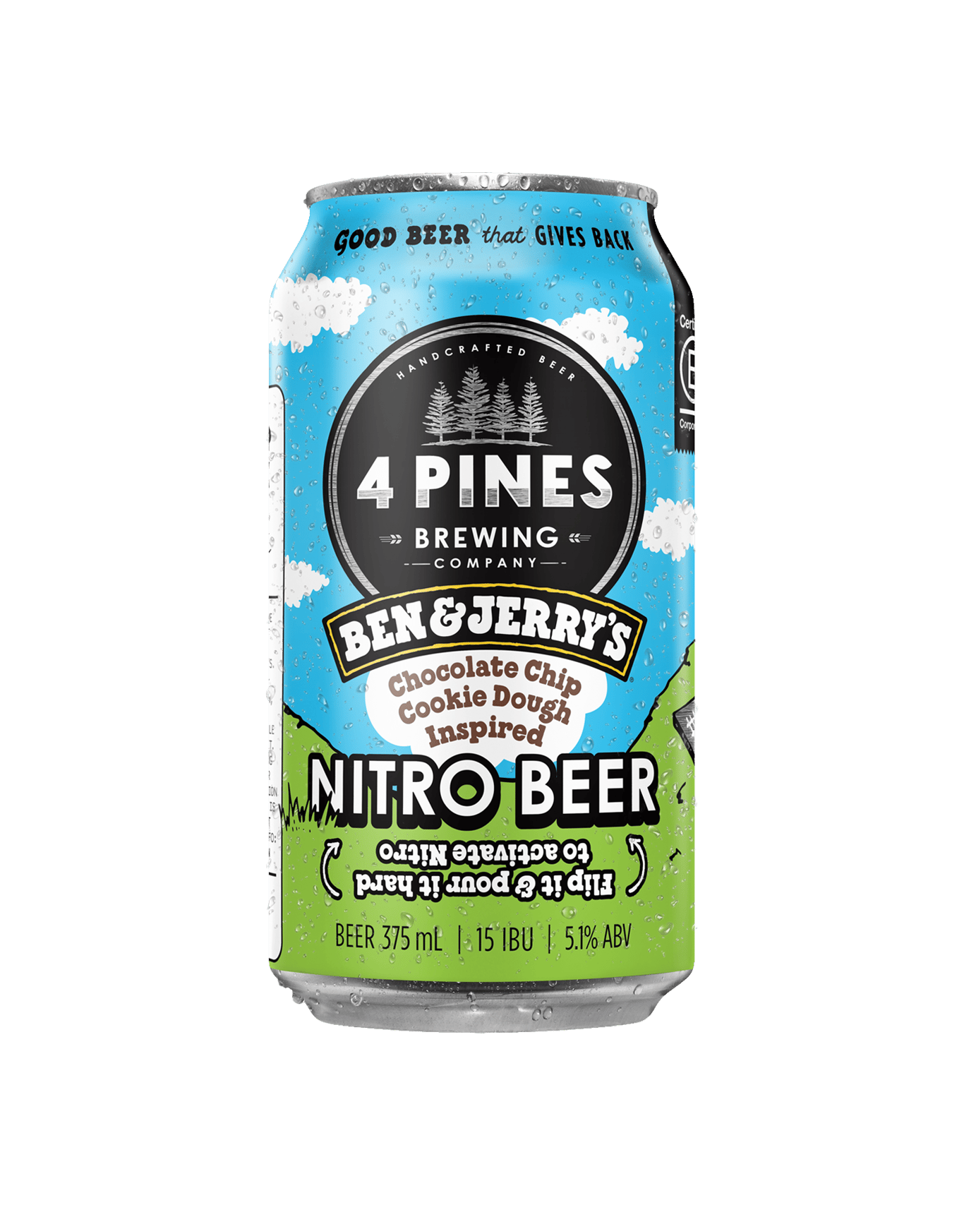 Buy 4 Pines Ben & Jerry's Chocolate Chip Cookie Dough Inspired Nitro ...