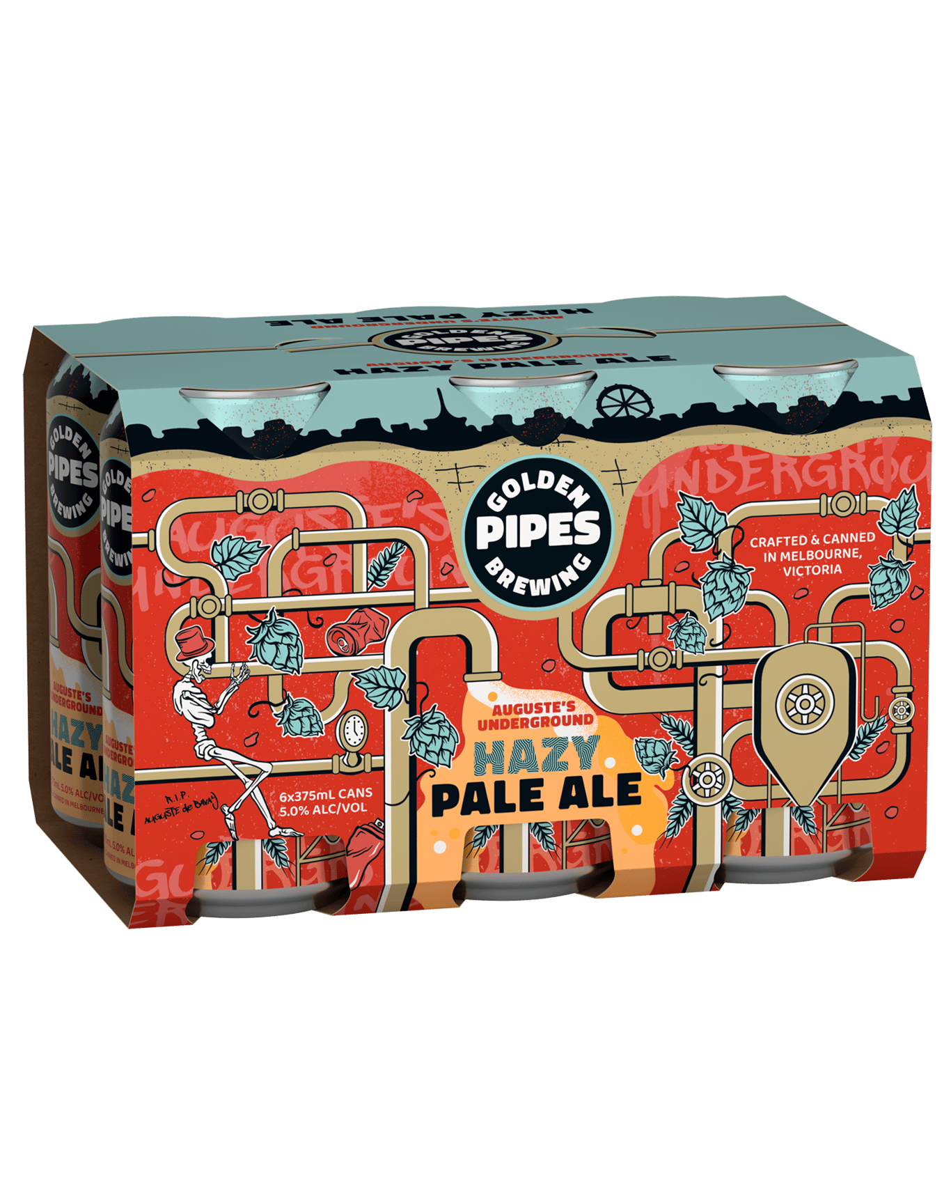 Buy Golden Pipes Hazy Pale Ale Cans 375ml Online @Lowest Price