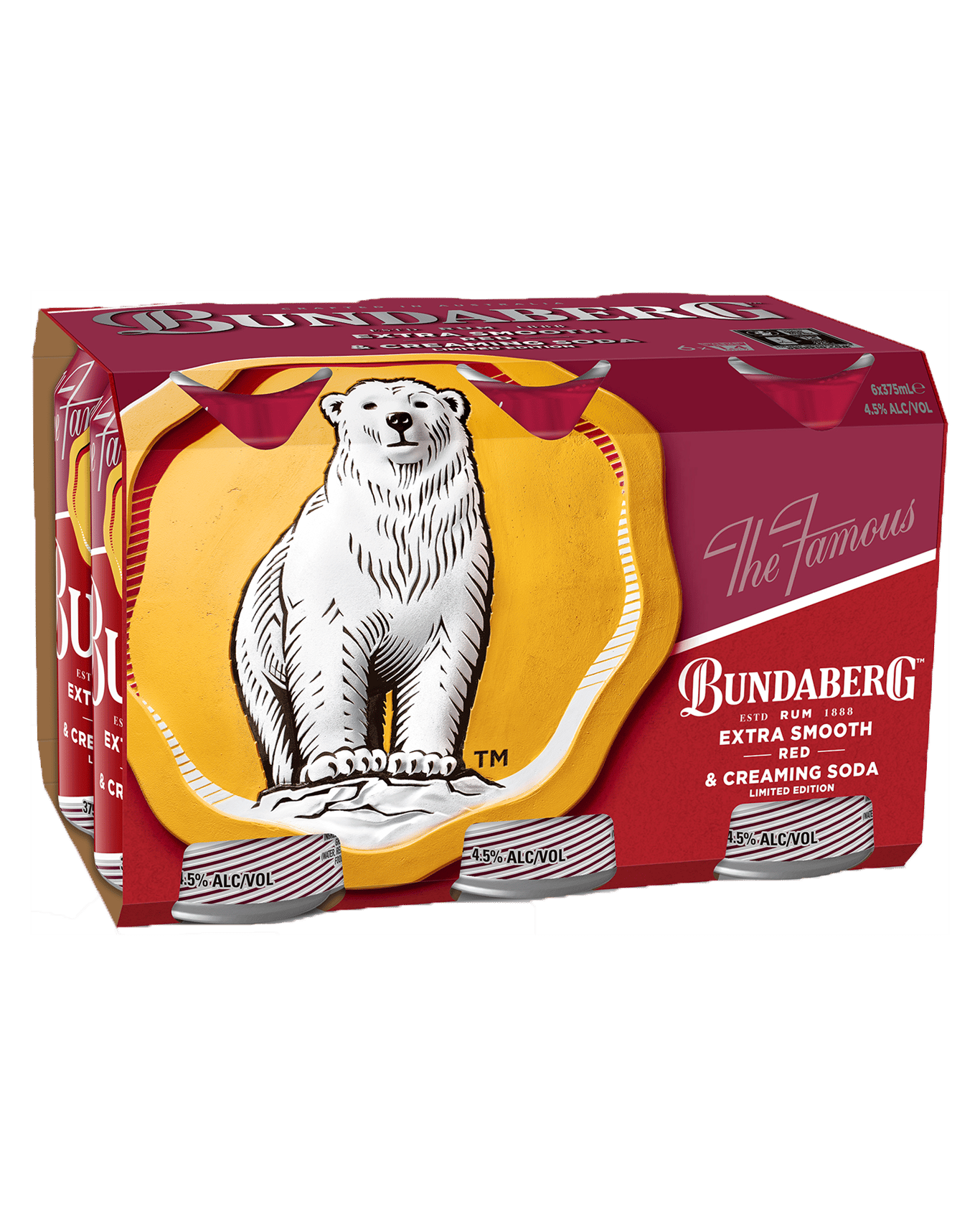 Buy Bundaberg Red Rum & Creaming Soda Cans 375ml Online @Lowest Price