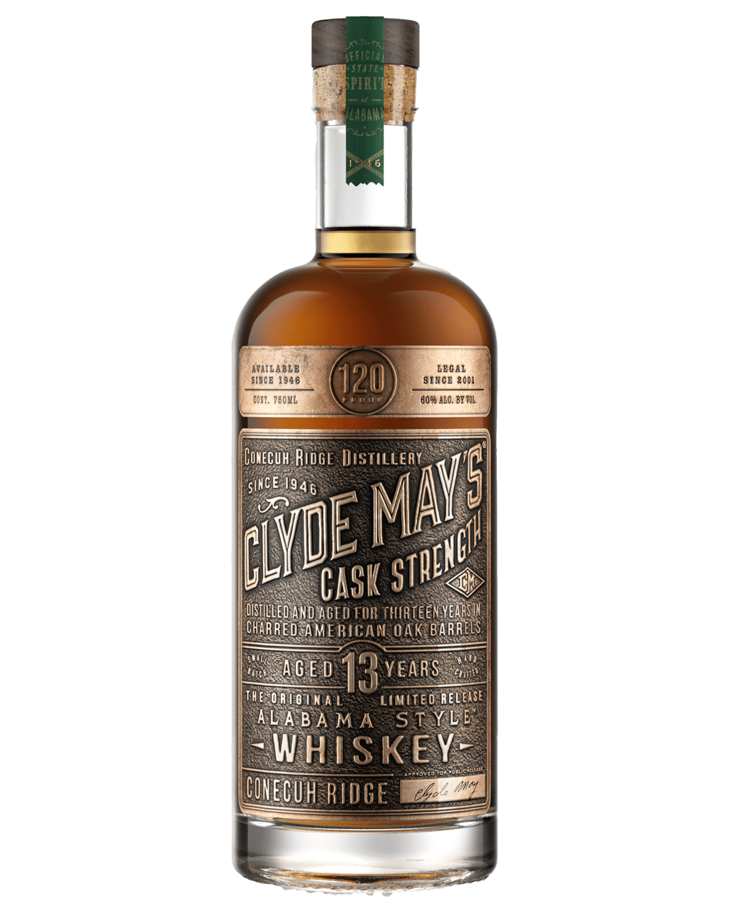 Buy Clyde Mays 13yo Cask Strength Alabama Style Whiskey 750ml Online ...