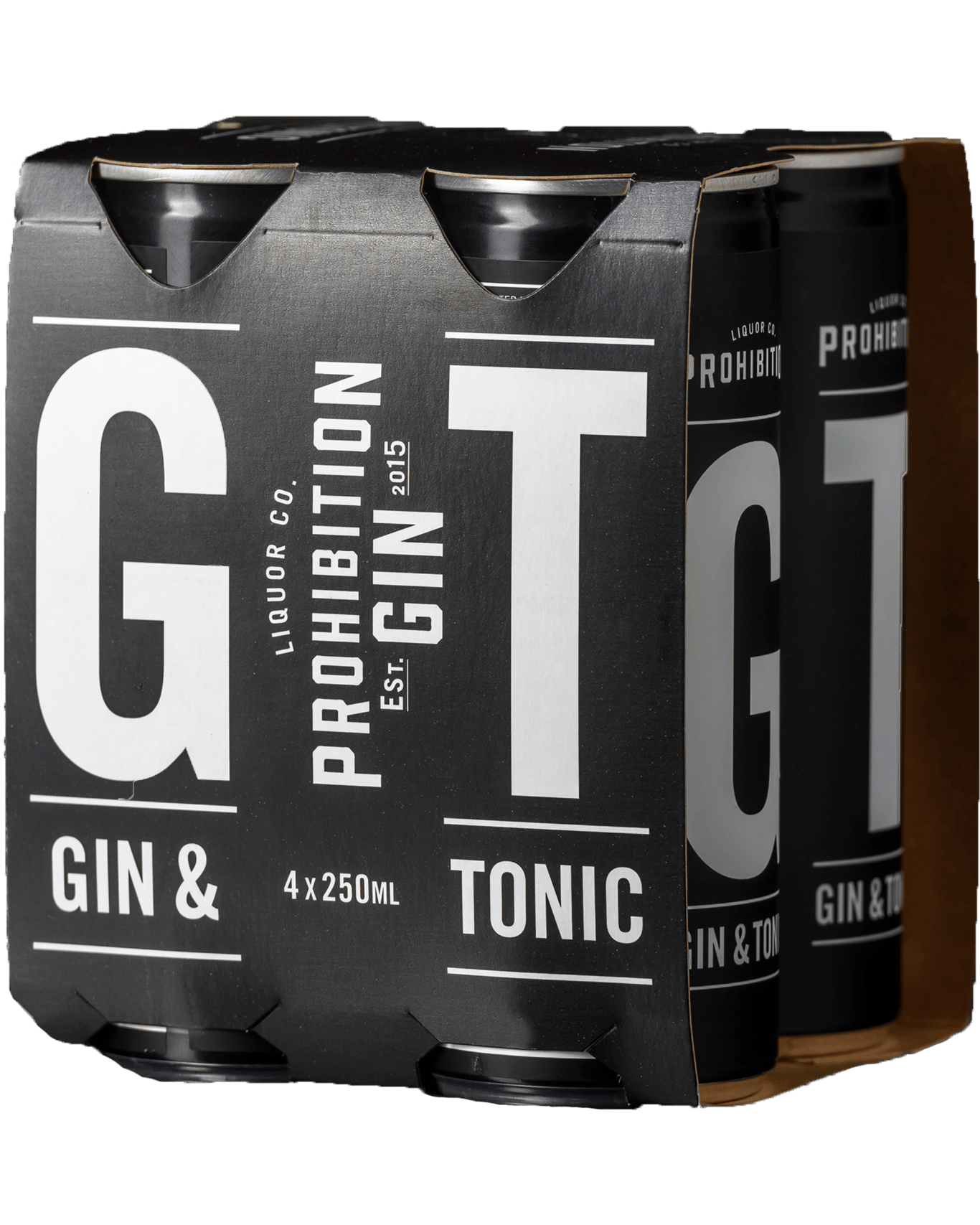 Buy Prohibition Liquor Co. Gin & Tonic Cans 250ml Online @Lowest Price