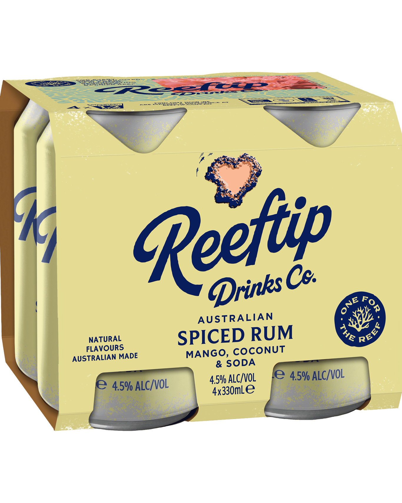 Buy Reeftip Drinks Co Spiced Rum Mango Coconut & Soda 330ml Online ...