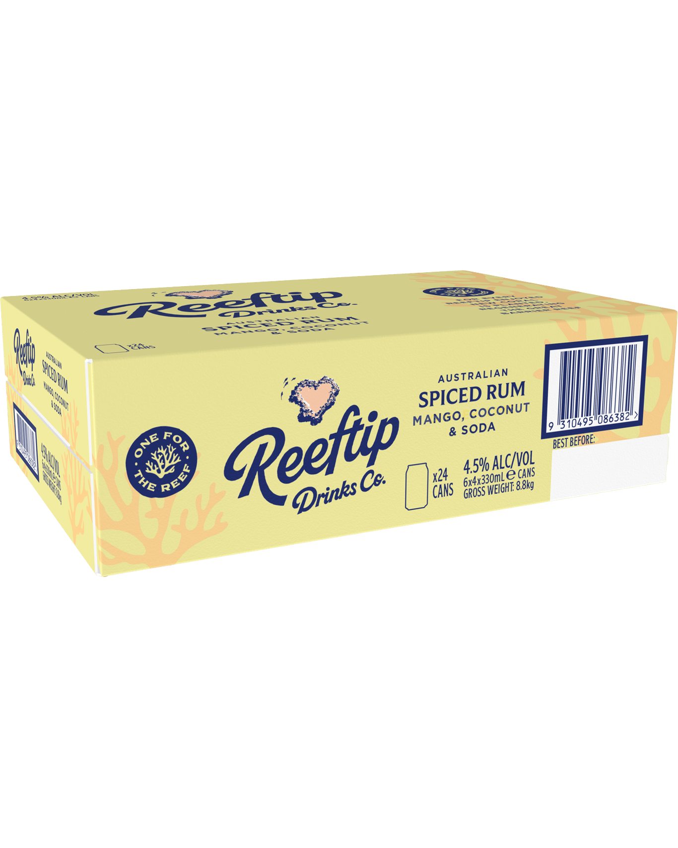 Buy Reeftip Drinks Co Spiced Rum Mango Coconut & Soda 330ml Online ...