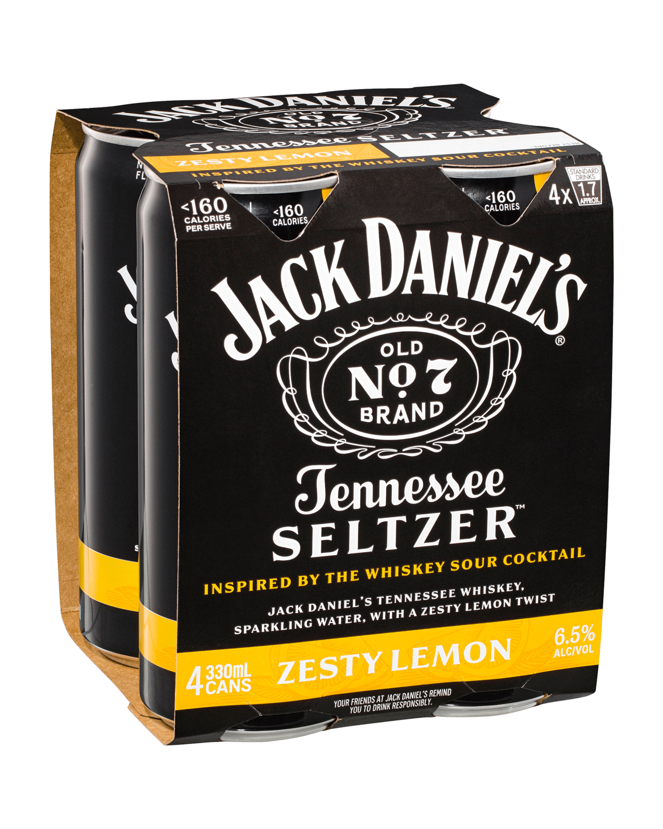 Buy Jack Daniel's Tennessee Seltzer Zesty Lemon 330ml Online @Lowest Price