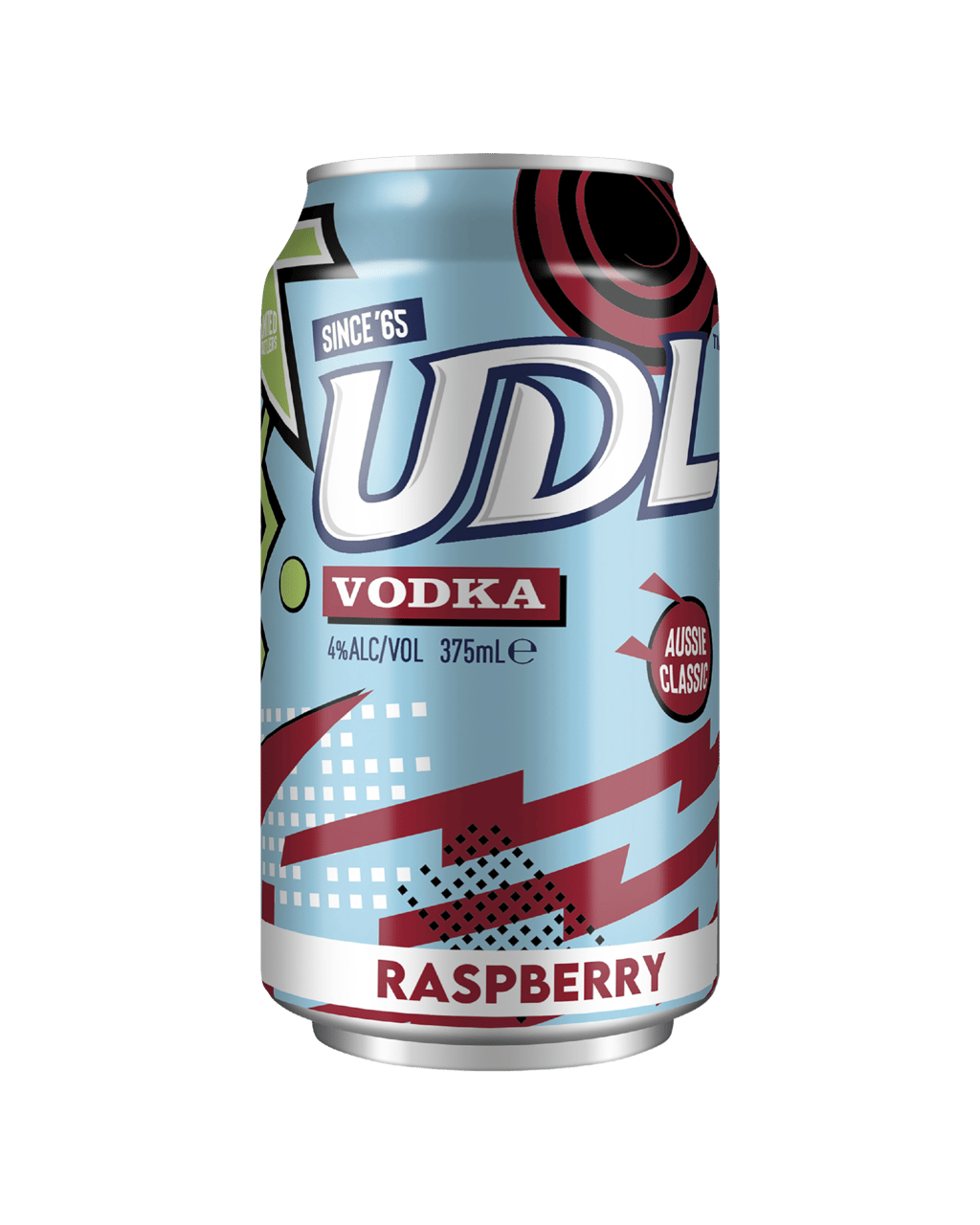 Udl Vodka Raspberry Can 375mL - Boozy