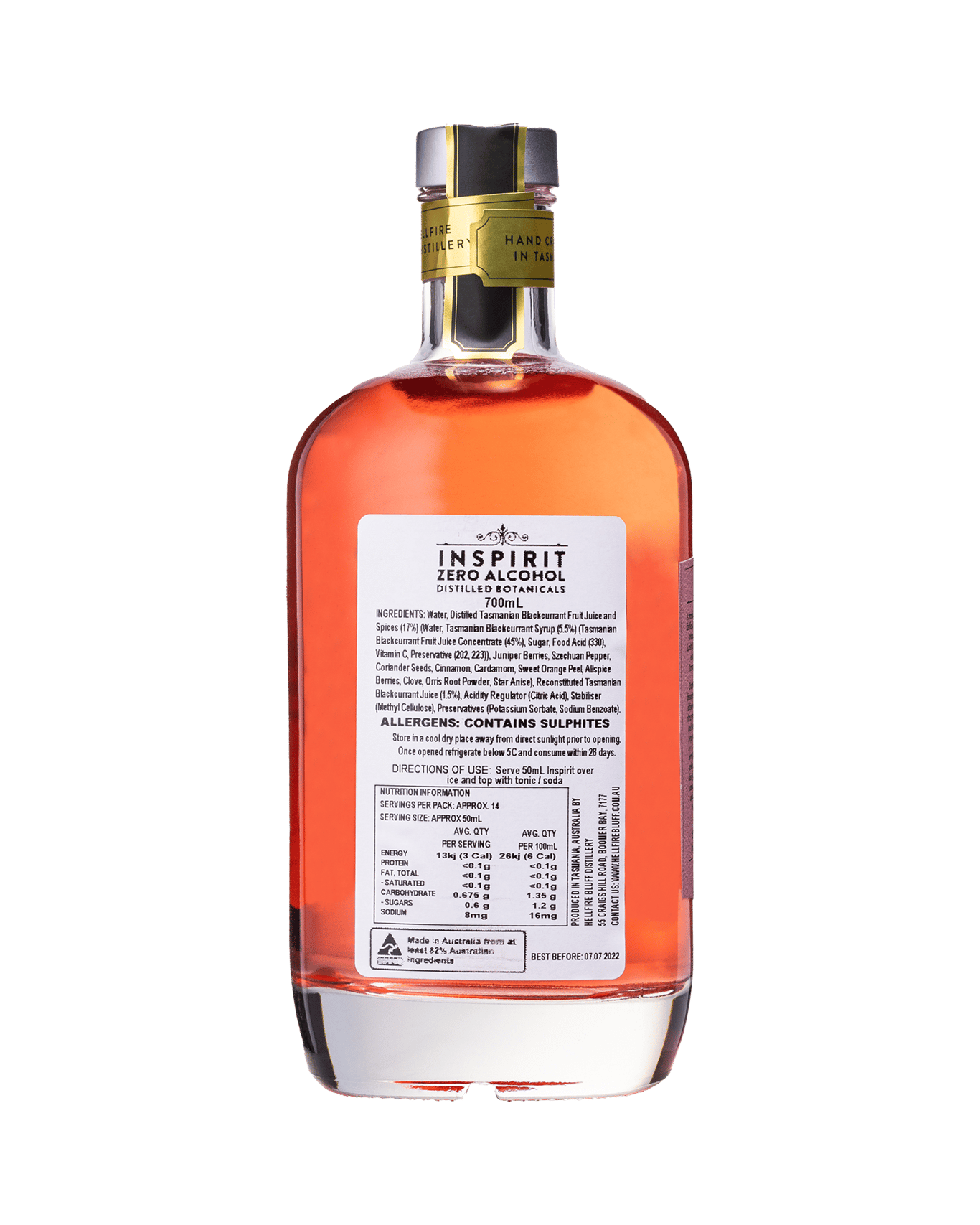 Buy Hellfire Bluff Distillery Alcohol Distilled Botanicals 700ml Online ...