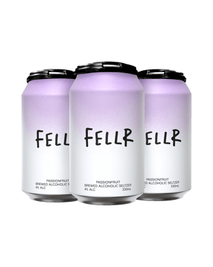 Buy Fellr Passionfruit Brewed Alcoholic Seltzer Cans 330ml Online ...
