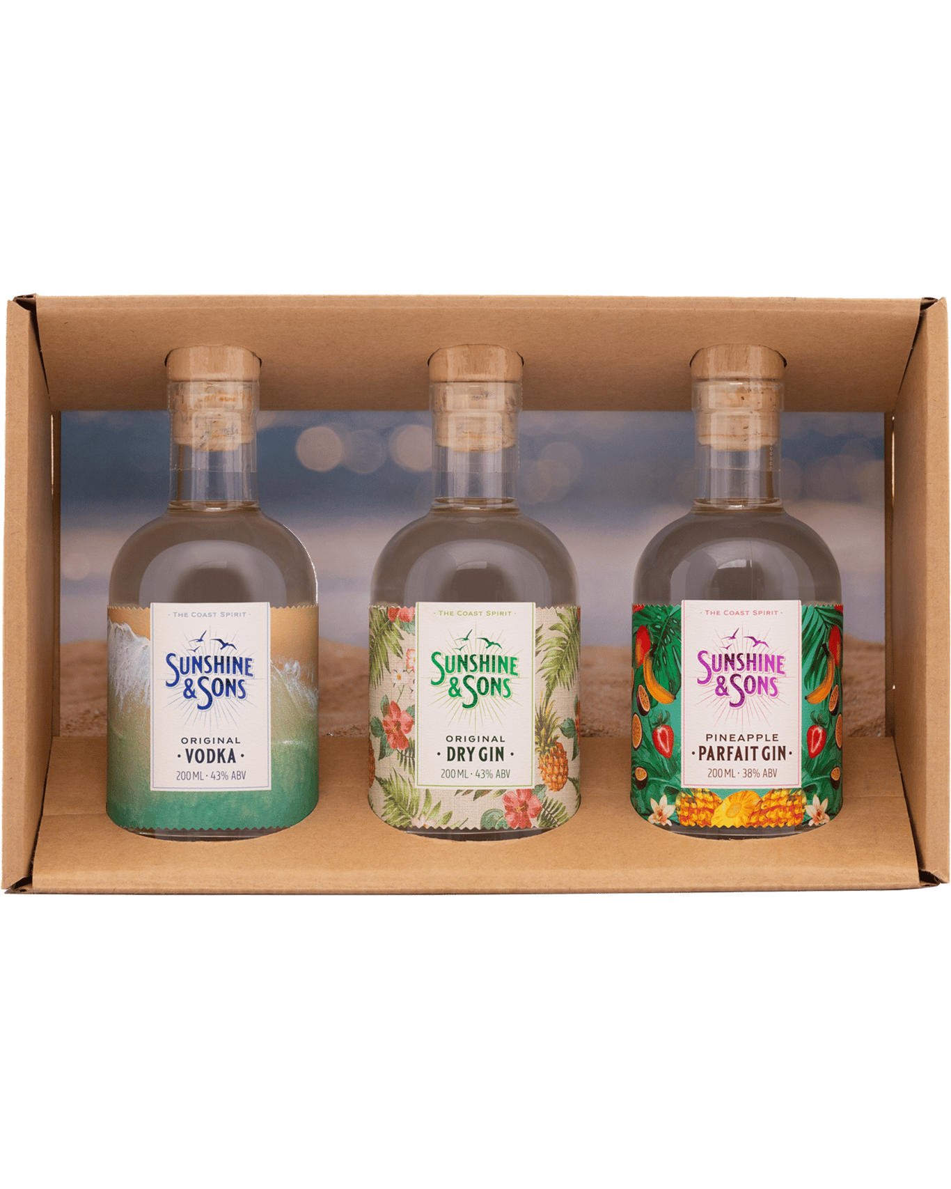 Buy Sunshine & Sons Original Triple Gin Pack 200ml Online @Lowest Price
