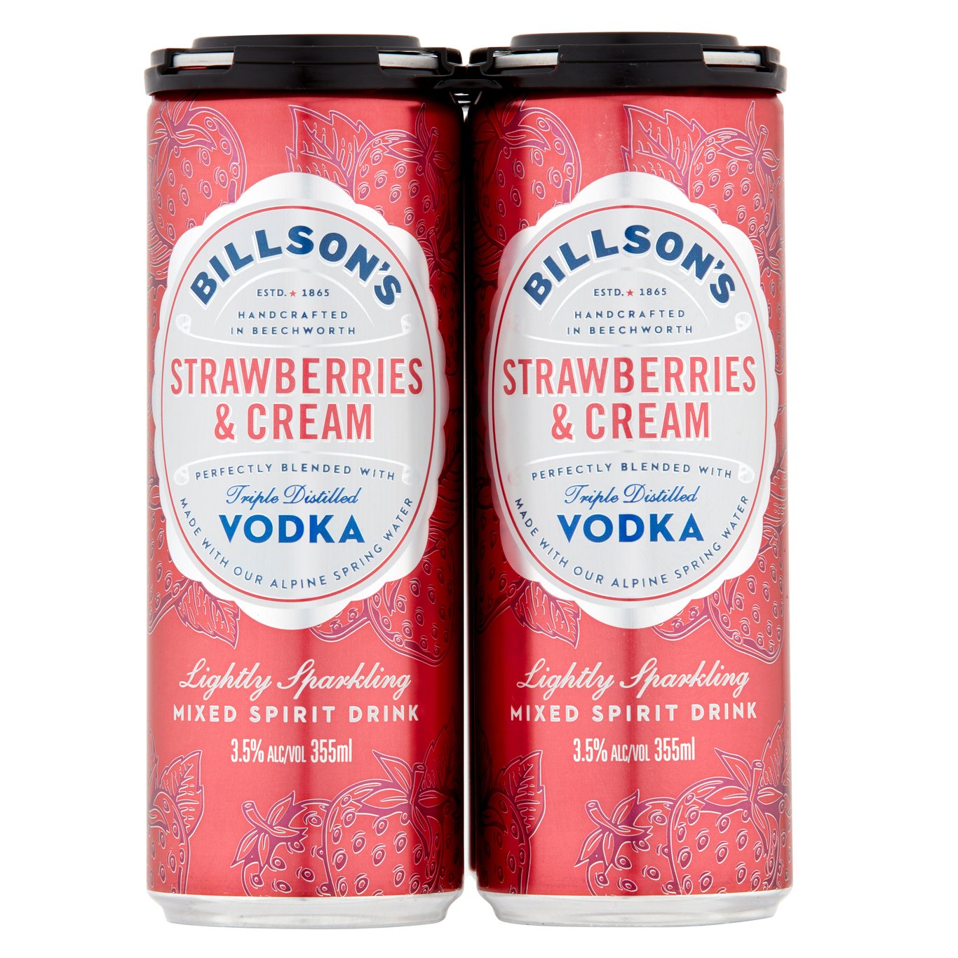 Buy Billson's Vodka Strawberry & Cream 355ml Online or Near You in ...
