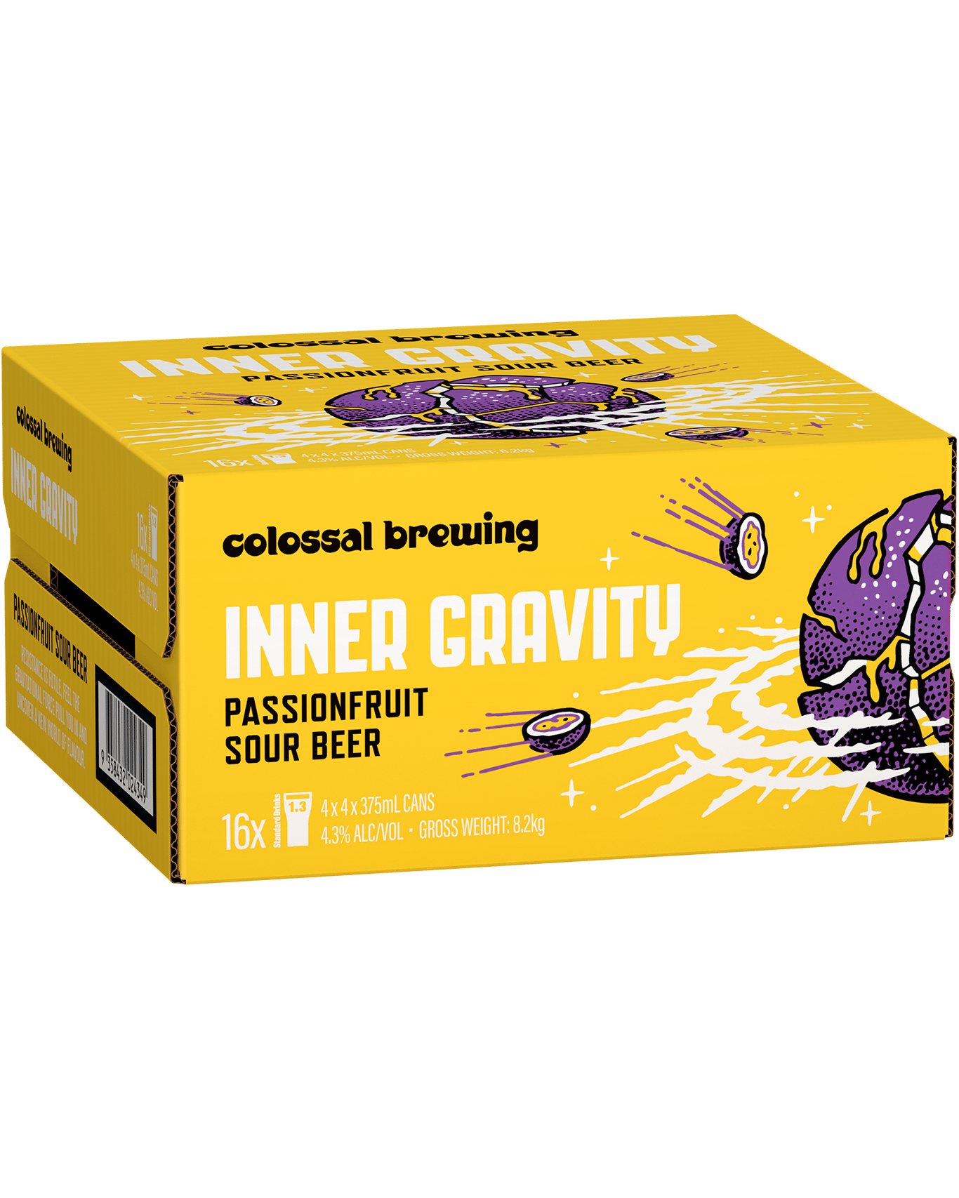 Buy Colossal Brewing Inner Gravity Passionfruit Sour Beer Cans 375ml ...
