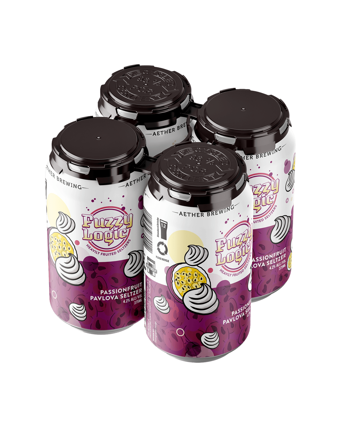 Buy Aether Brewing Fuzzy Logic Passionfruit Seltzer 375ml Online ...