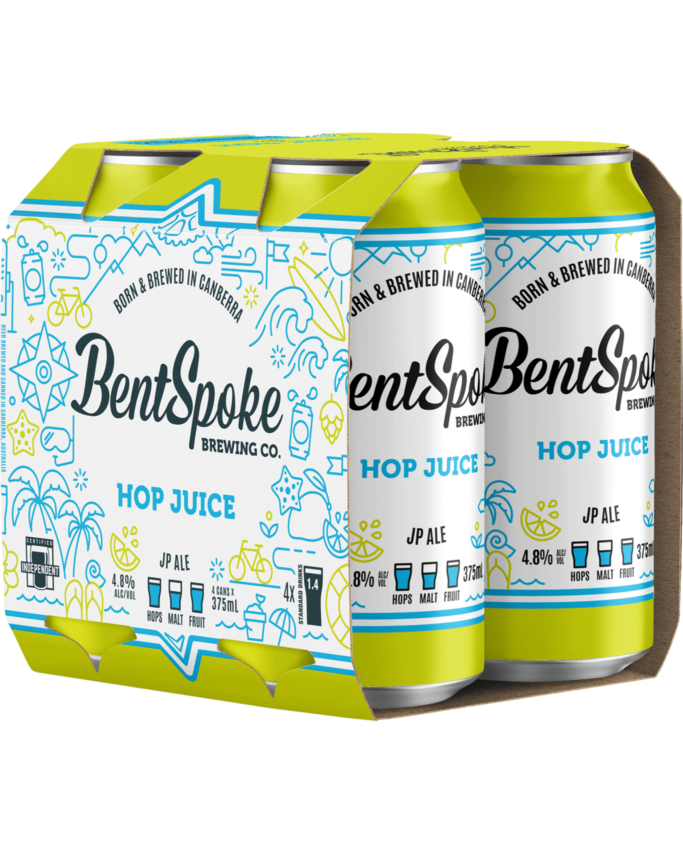 Buy Bentspoke Brewing Co. Hop Juice Pale Ale Cans 375ml Online @Lowest ...