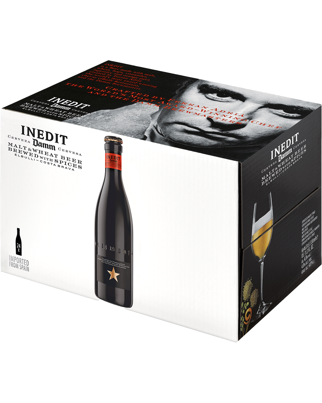 Buy Inedit Damm Malt & Wheat Beer Brewed With Spices Bottle 330ml ...