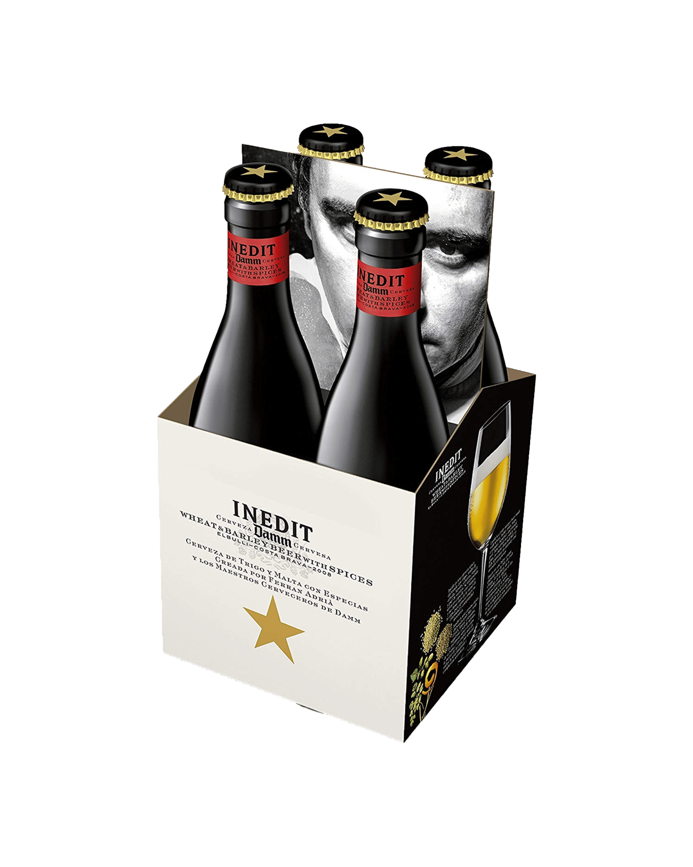 Buy Inedit Damm Malt & Wheat Beer Brewed With Spices Bottle 330ml ...
