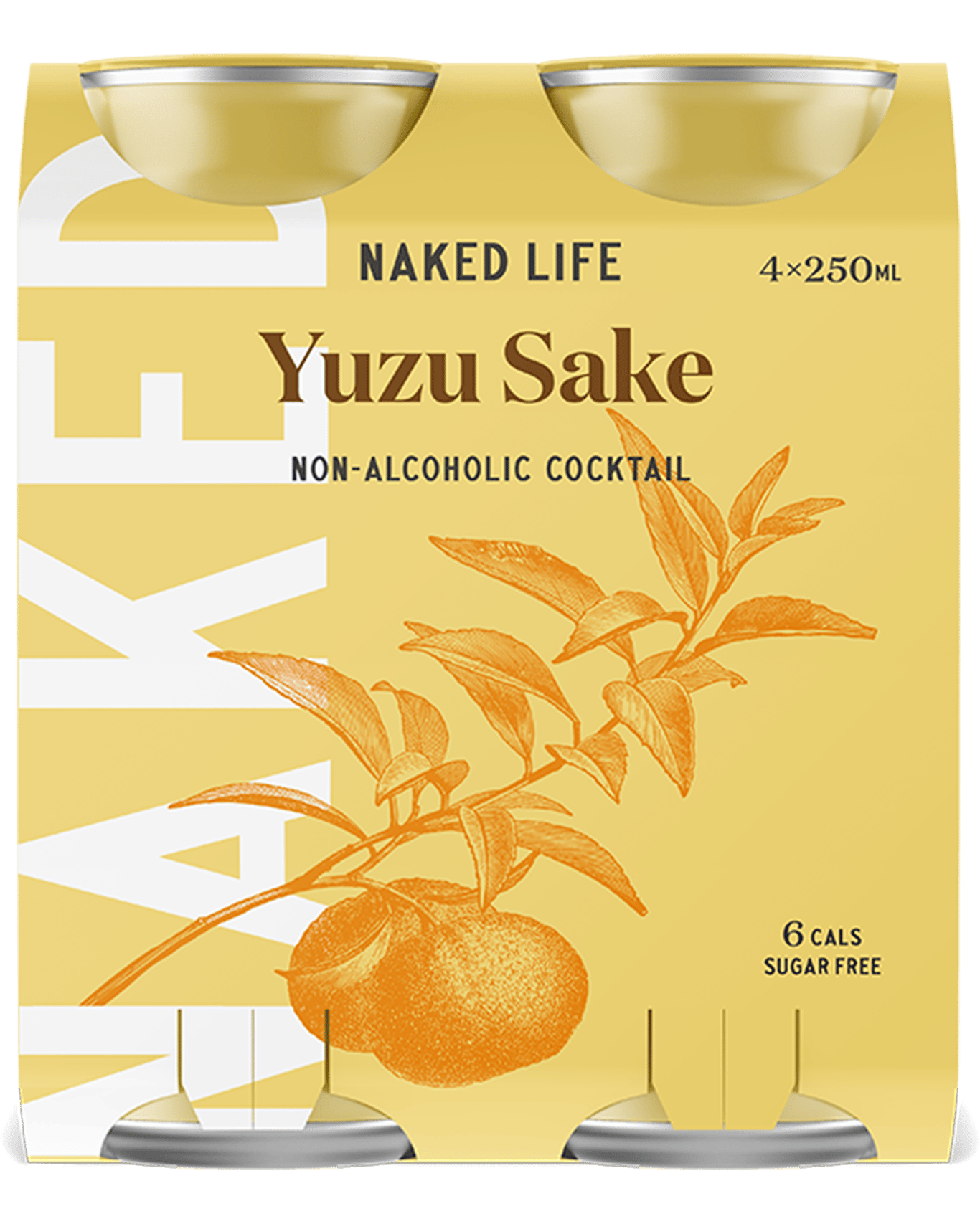 Buy Naked Life Non-alcoholic Yuzu Sake Cans 250ml Online @Lowest Price