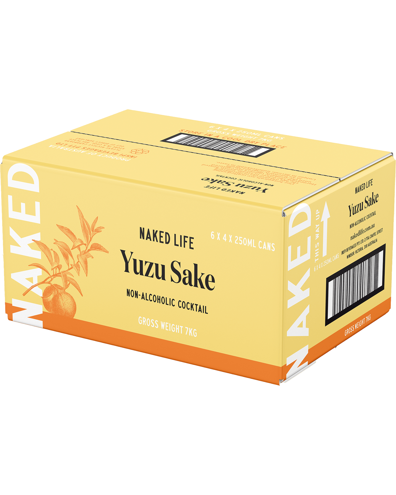 Buy Naked Life Non-alcoholic Yuzu Sake Cans 250ml Online @Lowest Price