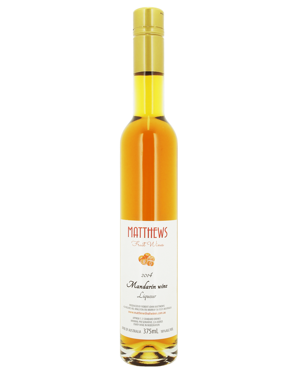 Buy Matthews Mandarin Wine Liqueur 2014 375ml Online @Lowest Price