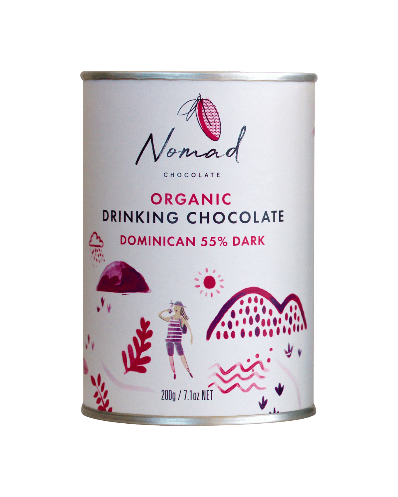 Buy Nomad Chocolate Organic Drinking Chocolate Dominican 55% Dark 200g ...