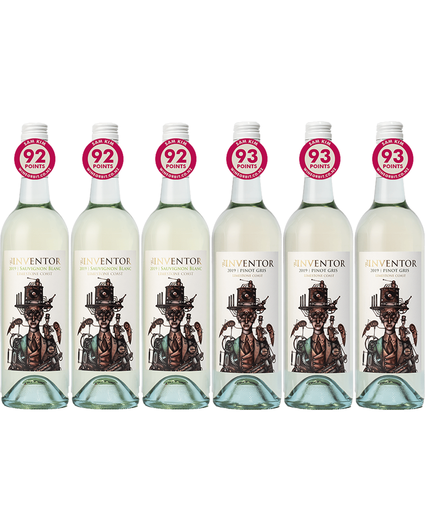 Buy The Inventor Mixed White Wine Pack Sauv Blanc & Pinot Gris 2019 ...