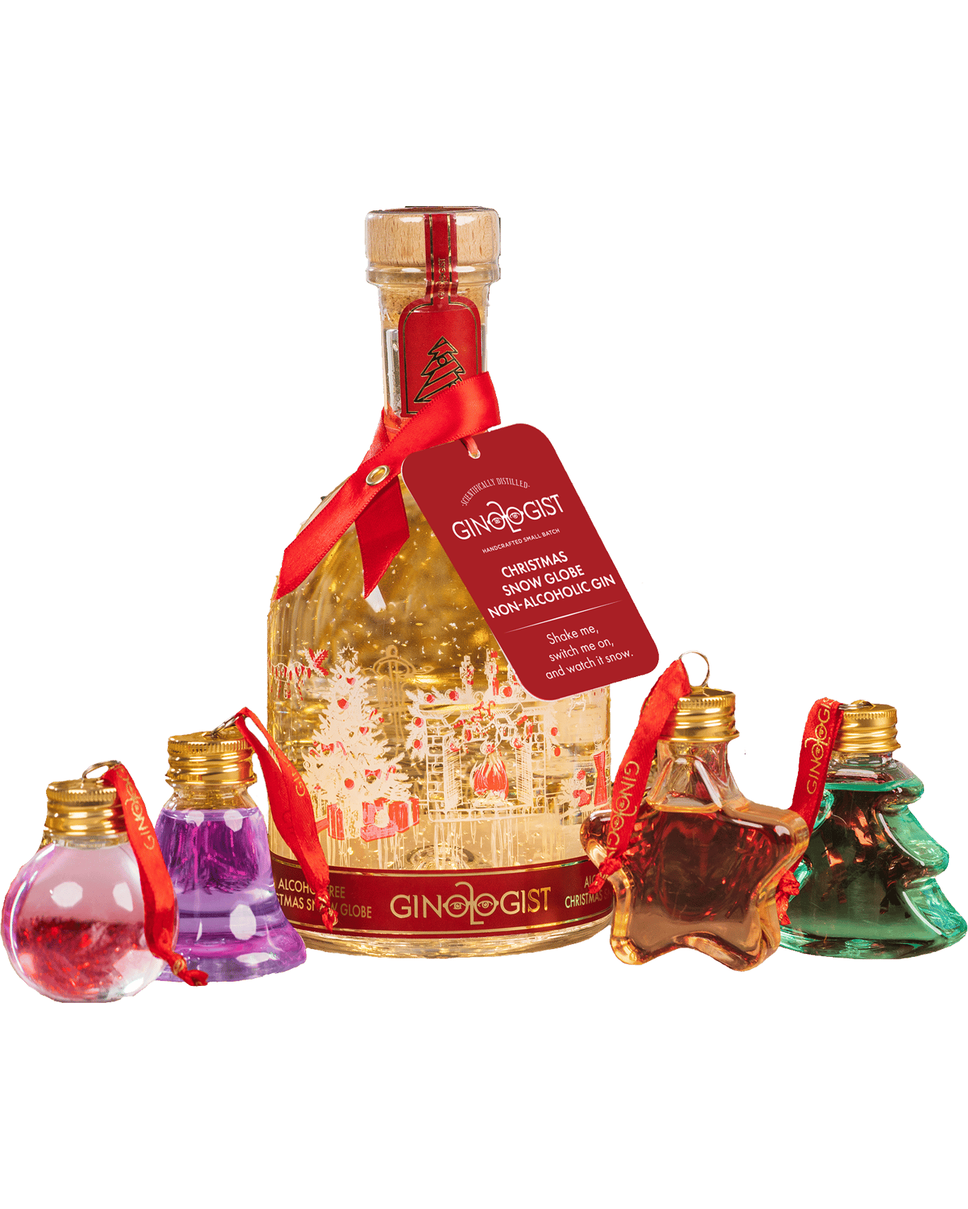 Ginologist Non Alcoholic Christmas Gin 700ml And Baubles Pack 50ml ...