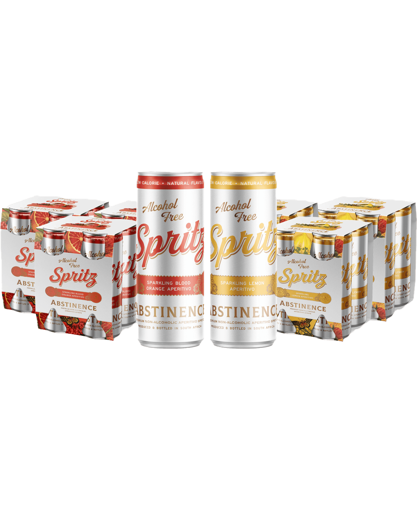 Buy Abstinence Mixed Pack Sparkling Blood Orange & Lemon Aperitif ...