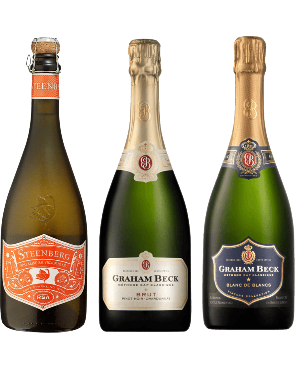 Buy Graham Beck & Steenberg Trio Pack Steenberg Sparkling Sauvignon Blanc And Graham Beck Brut ...