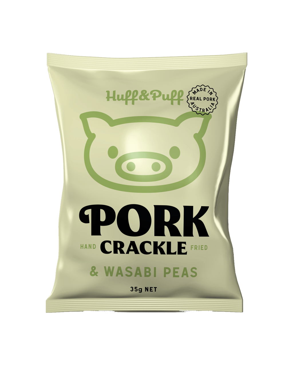 Buy Huff & Puff Pork Crackle & Wasabi Peas (36x35gr) Online @Lowest Price