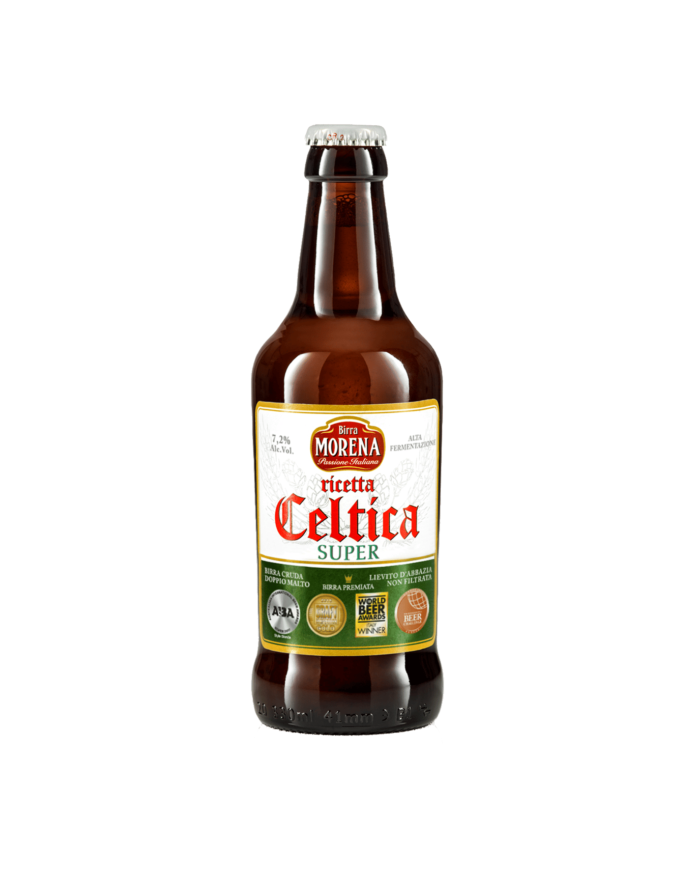 Buy Birra Morena Celtica Super Beer 7.2% Italian Premium Craft Beer ...