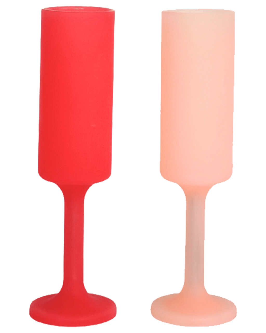 Buy Porter Green Unbreakable Silicone Champagne Flutes Cherry + Blush ...